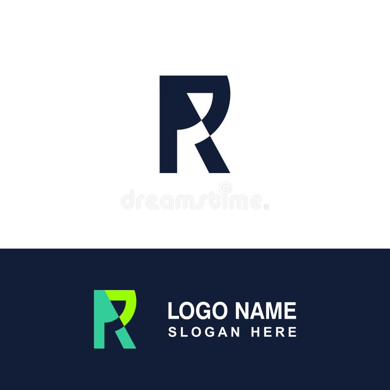 Simple R Logo for Office Identity. Stock Vector - Illustration of ...