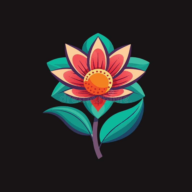 Designing with Color Captivating Flower Vector Art Illustrations Stock ...