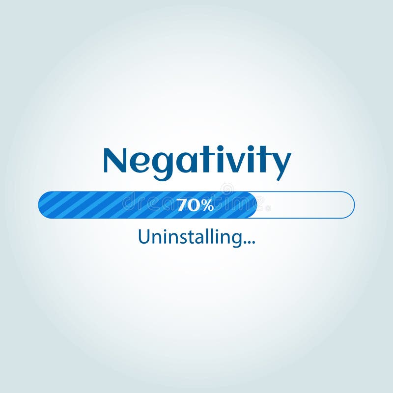Negativity Uninstalling Vector Illustration Graphic Eps Stock ...