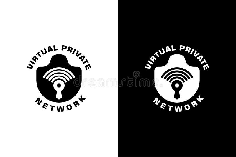 Simple, Effective VPN Logo with a Shield and Padlock, Symbolizing ...