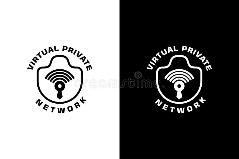 Simple, Effective VPN Logo with a Shield and Padlock, Symbolizing ...
