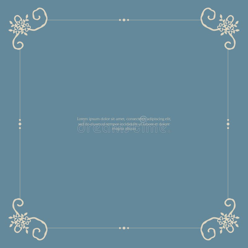 Various Classic Floral Background Layout Blank Template in Vintage ...