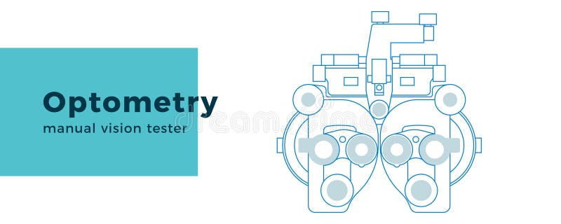 Optometry. Manual Vision Tester. Medical Equipment. Modern Flat Vector ...