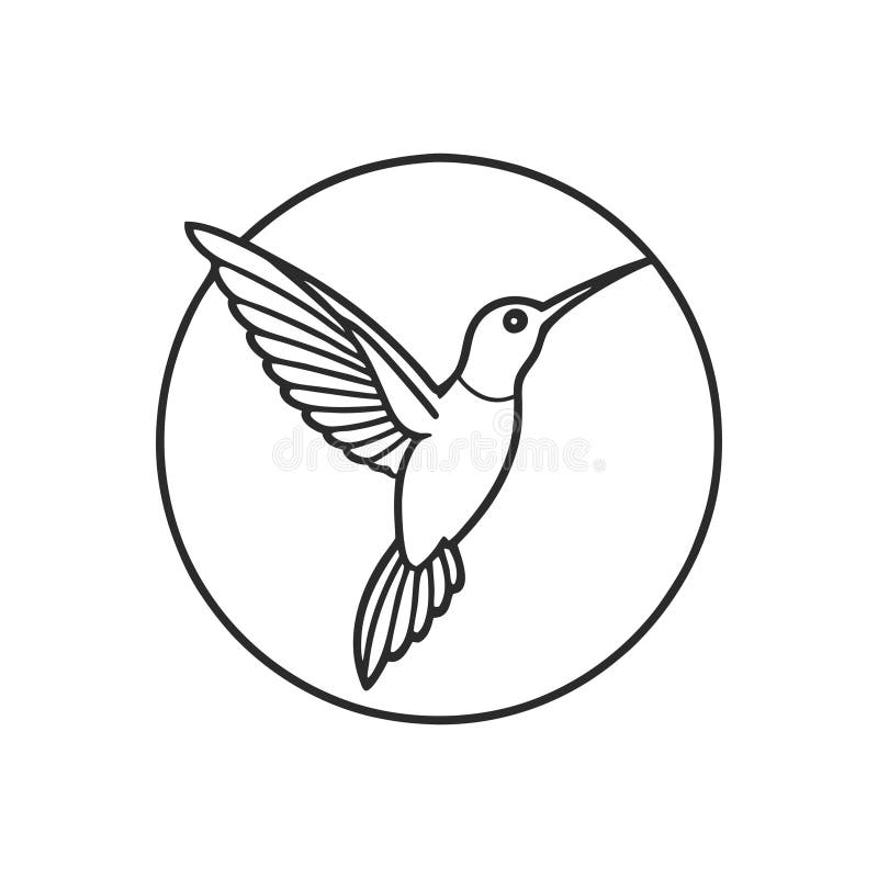 Blooming Hummingbird Embroidery Vector Illustration. Stock Vector ...