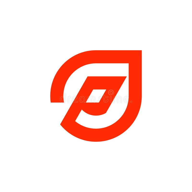 Initial Letter P in Orange Color with White Background Stock Vector ...