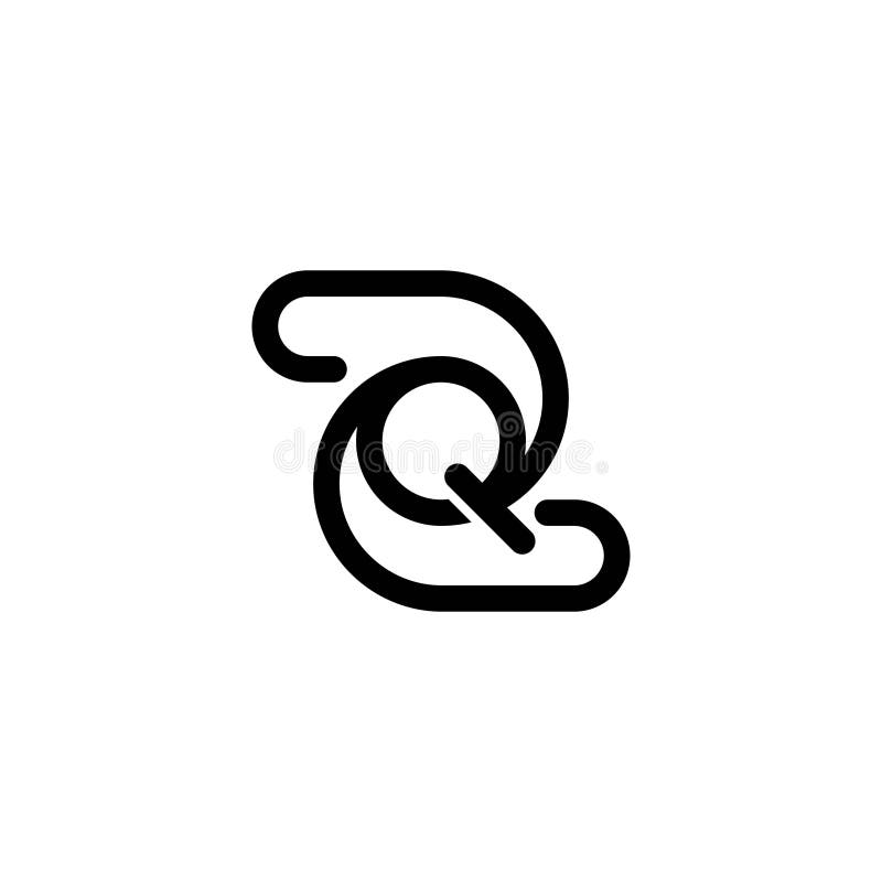 Alphabet Initials Logo ZQ, QZ, Q and Z Stock Vector - Illustration of ...