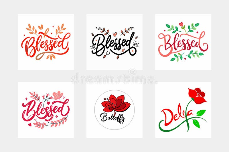 Colorful Text Typography Design Art Illustration Stock Vector ...