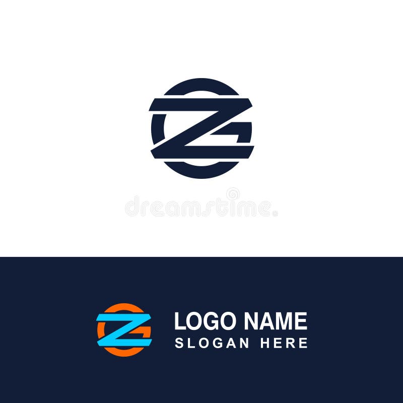ZG Logo Monogram for Your Business. Etc. Stock Vector - Illustration of ...