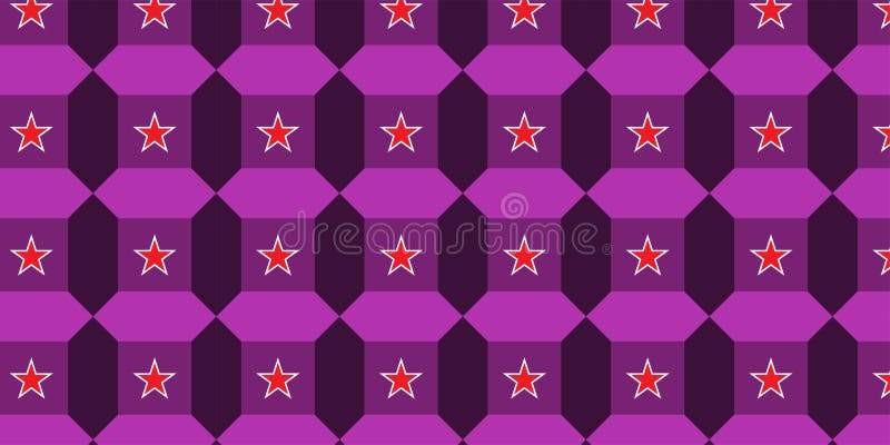 Abstract Design with Geometric Pattern with Octagon Shape and Purple ...