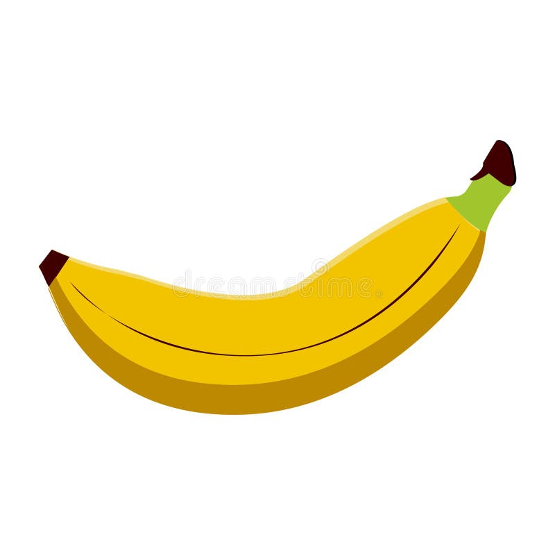Cartoon Bananas. Peel Banana, Banana Flat Design Fruit Icon Vector ...