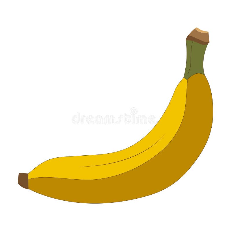 Cartoon Bananas. Peel Banana, Banana Flat Design Fruit Icon Vector ...