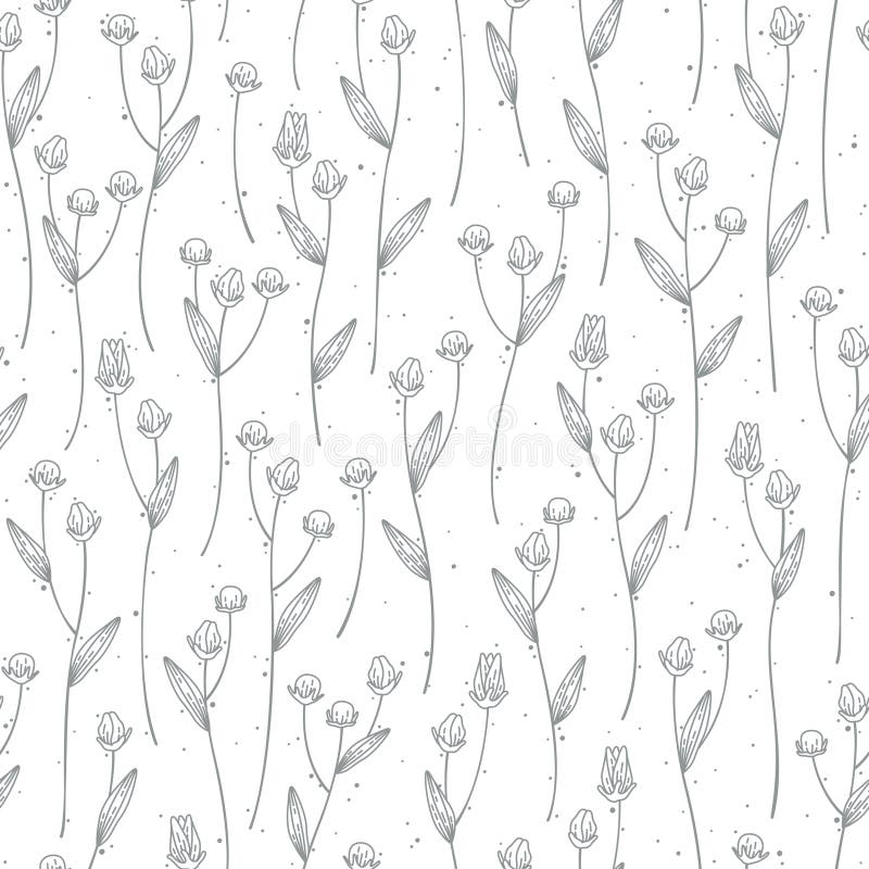 Series of Seamless Flower Pattern Motif Galore in Floral Scandinavian ...