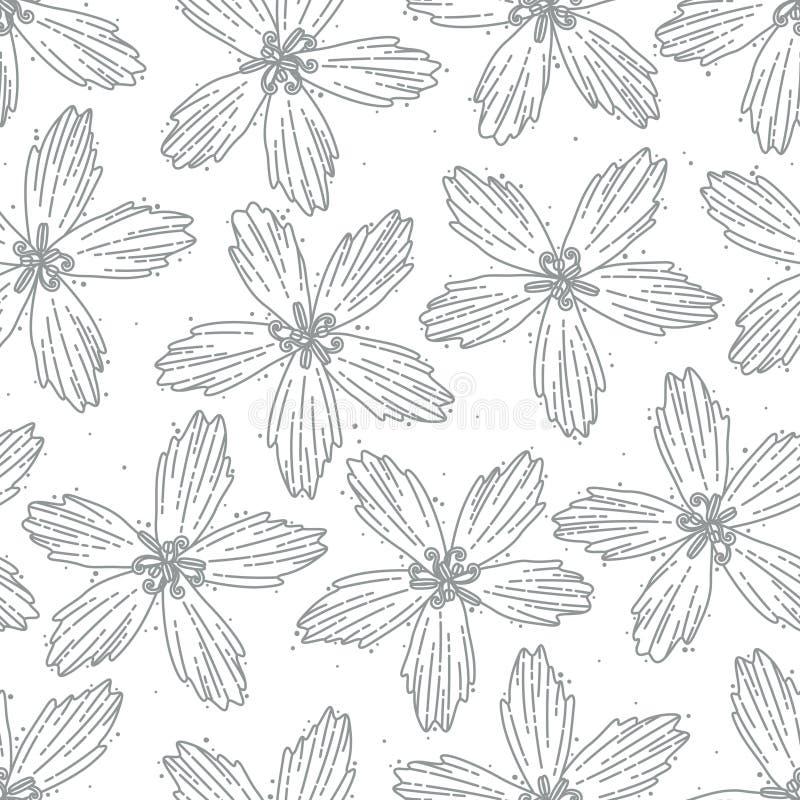 Series of Seamless Flower Pattern Motif Galore in Floral Scandinavian ...