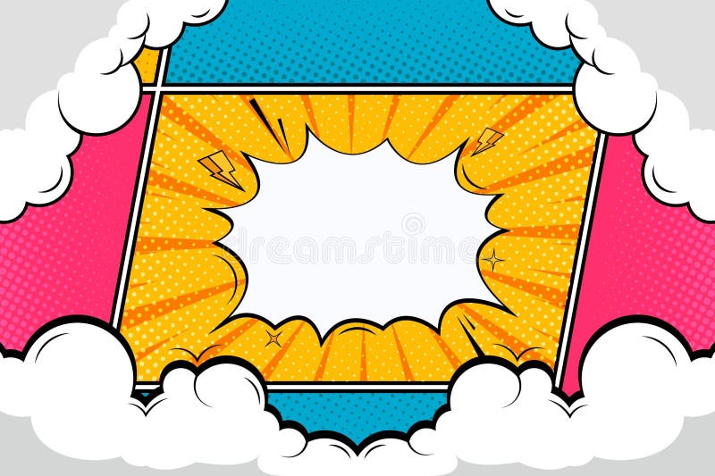 Premium Style Cartoon Comic Versus Background Pop Art Stock Vector ...