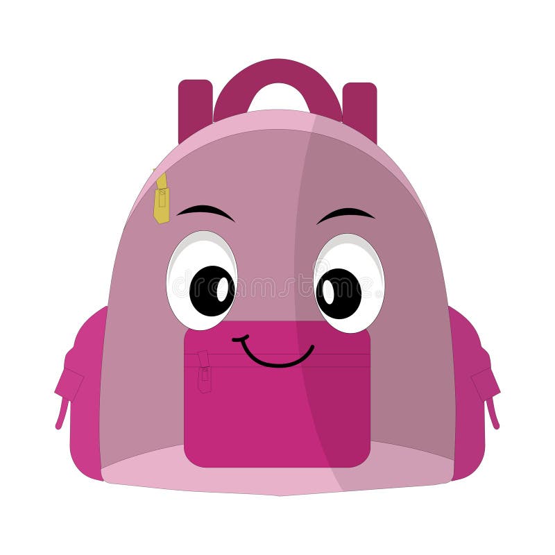 Backpack Mascot Cartoon Back To School and Have Fun. Character Doodle ...