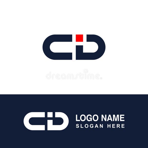 Creative CID Letter Logo Template. Stock Vector - Illustration of ...