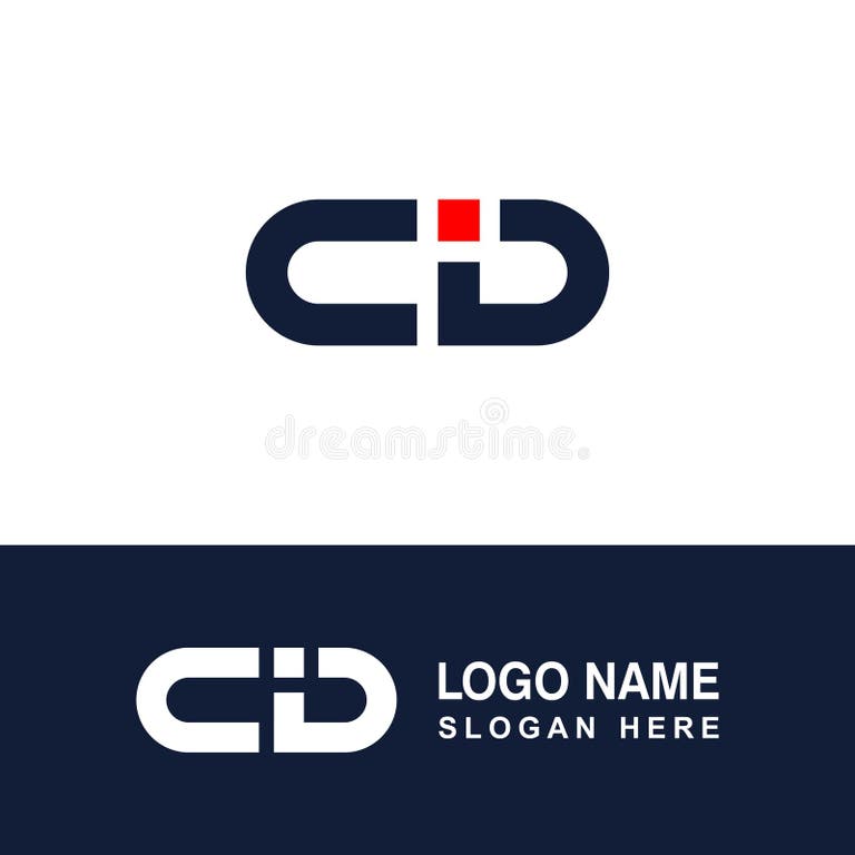 Creative CID Letter Logo Template. Stock Vector - Illustration of ...