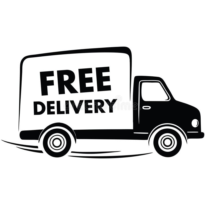 Free Delivery Icon Service Price Shipping Badge Text Cargo Order Stock ...