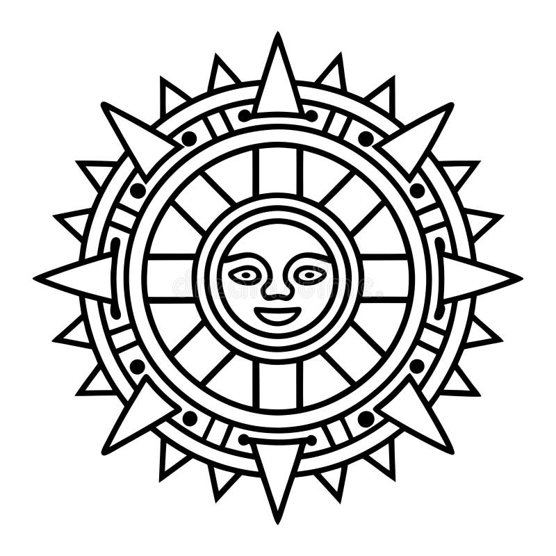 Aztec Sun Art