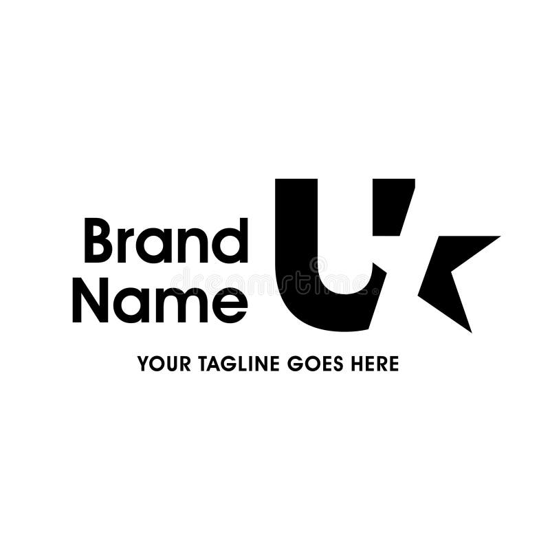Simple and Memorable Initial U Star Logo Stock Vector - Illustration of ...