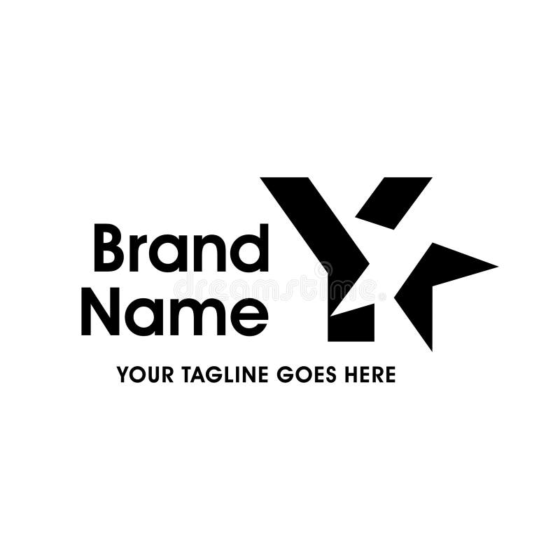 Simple and Memorable Initial Y Star Logo Stock Vector - Illustration of ...