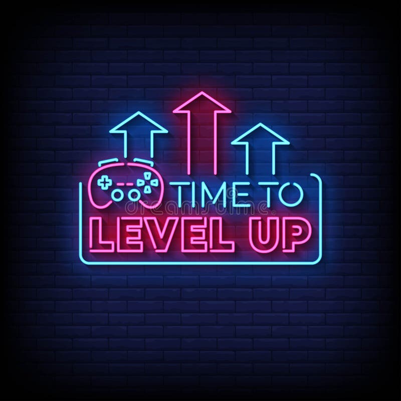 Gamer Neon Signs Style Text Vector Stock Vector - Illustration of ...