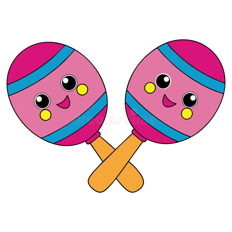 Mexican Maracas. Traditional Musical Instrument Stock Vector ...