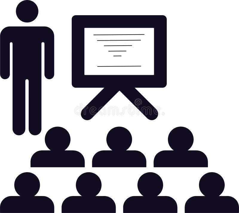 Business People Icons, Training Session, Presentation Skills Icon Stock ...