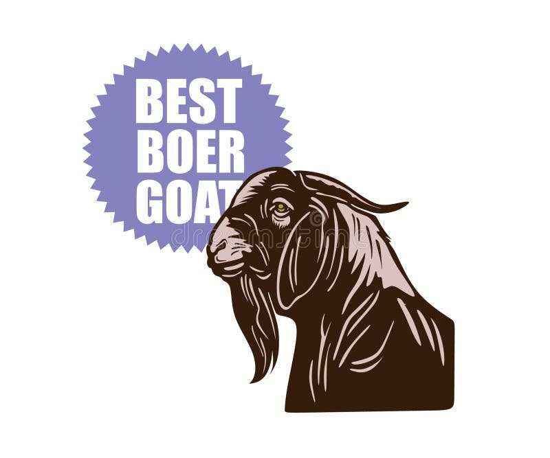 Great Boer Head Company Logo Stock Vector - Illustration of breeding ...