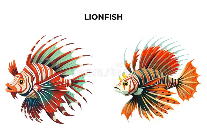Lionfish Vector Illustration: a Versatile Design Resource Stock Vector ...