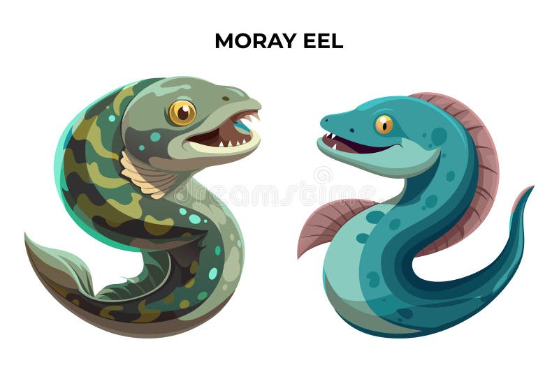 Moray Eel Vector Illustration: a Versatile Design Resource Stock Vector - Illustration of ...