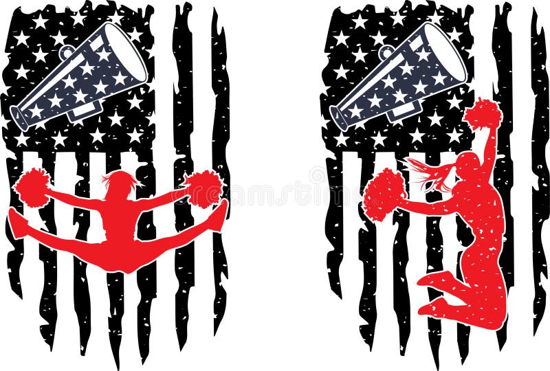 Cheerleader Flag Stock Illustrations – 492 Cheerleader Flag Stock ...