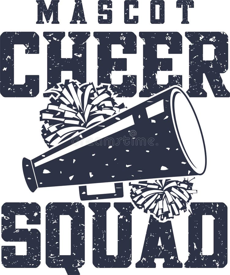 Mascot Cheer Squad, Cheerleader, Cheerleading Vector Files Stock Vector ...