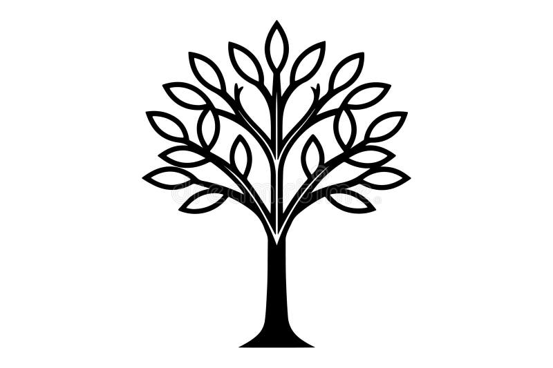 Dead Tree Icon. Simple Solid Style Vector Art of Illustrationr Stock ...