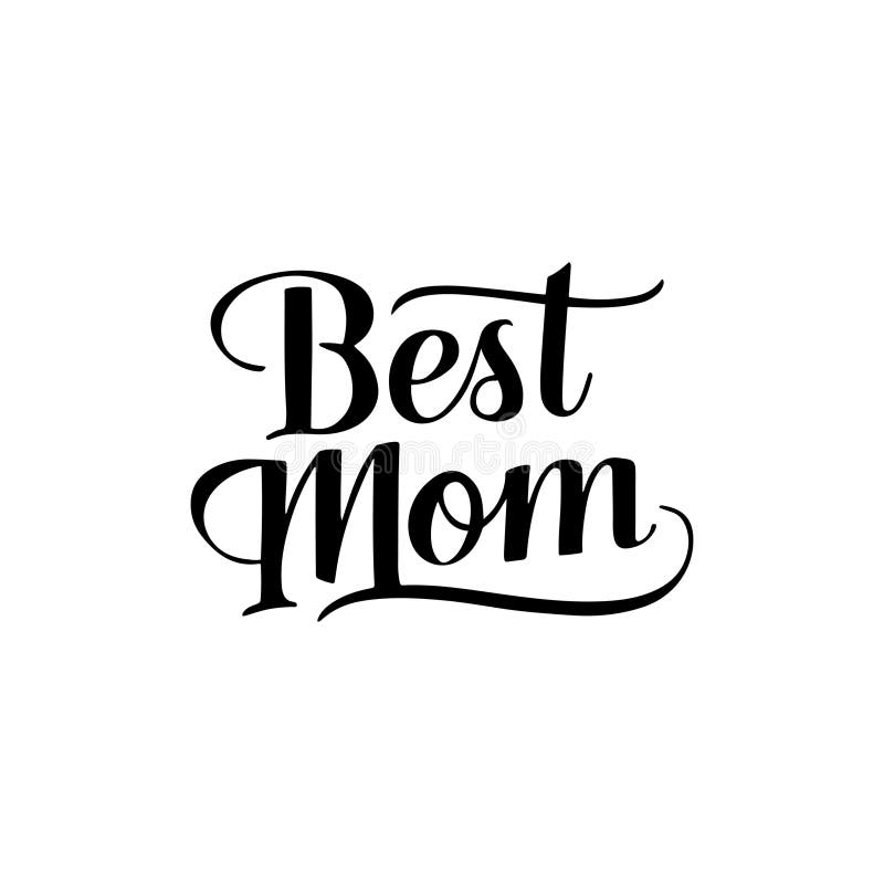 Celebrate Motherhood: Stunning Best Mom Typography Ideas Stock Vector ...