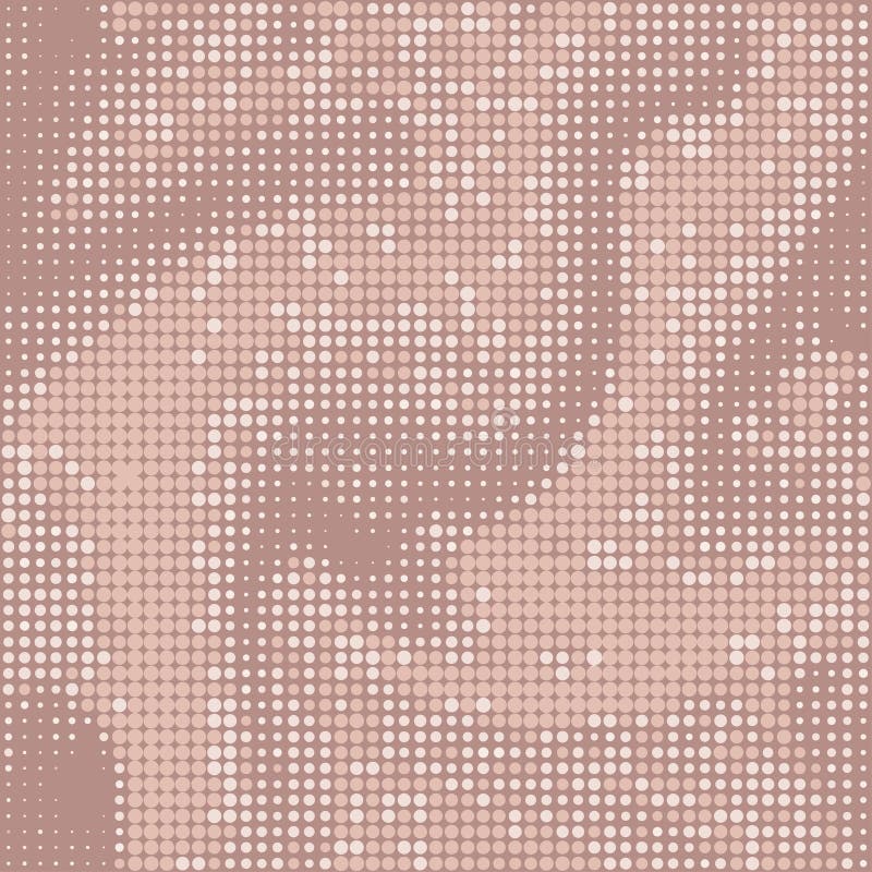 Halftone Pink Gradient Background. Seamless Dotted Pattern. Stylish ...