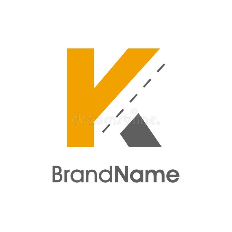 Simple Illustration Initial K Way Logo Stock Illustration ...
