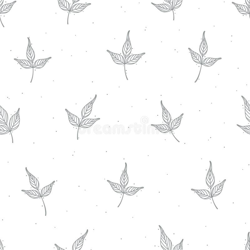 Series of Seamless Flower Pattern Motif in Rustic Floral Hand Drawing ...