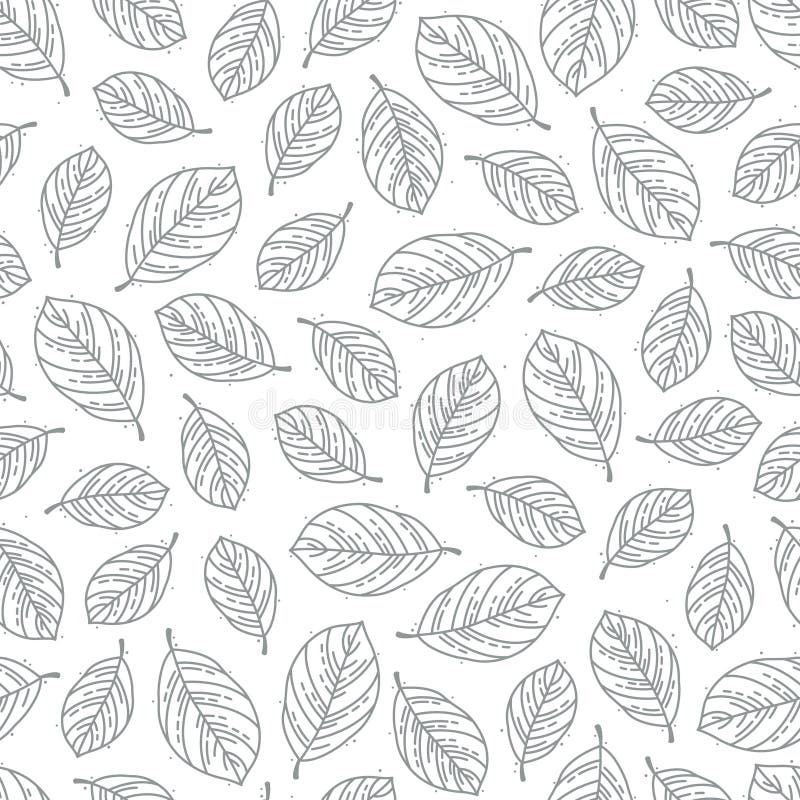 Series of Seamless Flower Pattern Motif in Rustic Floral Hand Drawing ...