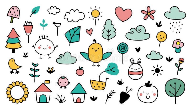 Hand-drawn Cartoon Character Illustration Stock Illustration ...