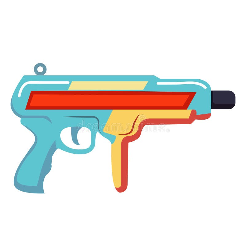 Laser Blaster Gun Cartoon Vector Illustration, Raygun Pistol Image ...
