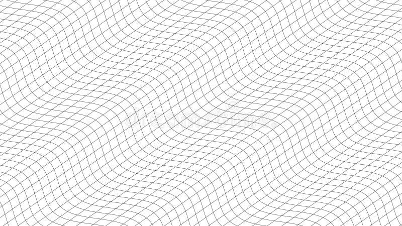 Diagonal Wavy Grid Pattern on White Background in 4k Resolution Stock ...