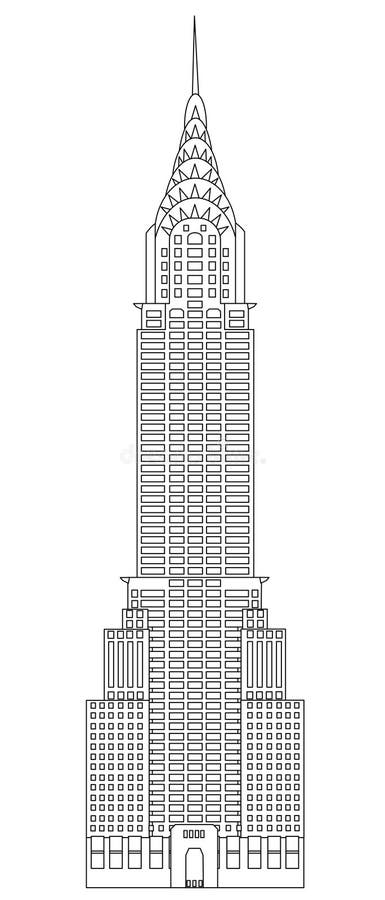 Chrysler Building New York Vector Illustration Stock Illustration ...