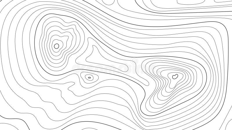 Topographic Contour Line Pattern, Geographic Map for Cartography Stock ...