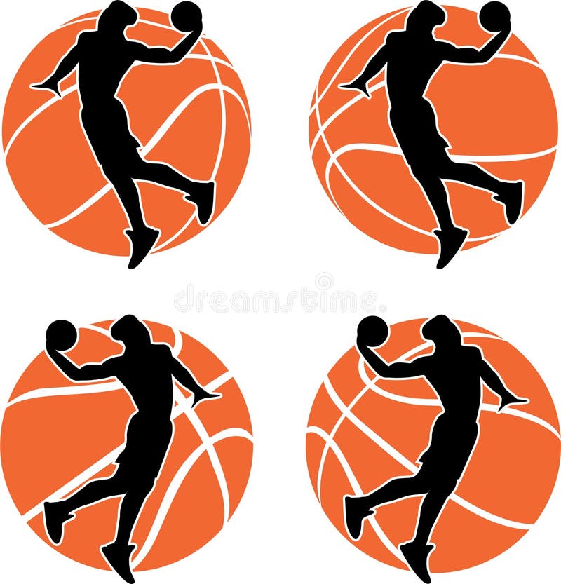 Basketball Clipart, Basketball Cut Files, Basketball Silhouette Stock ...
