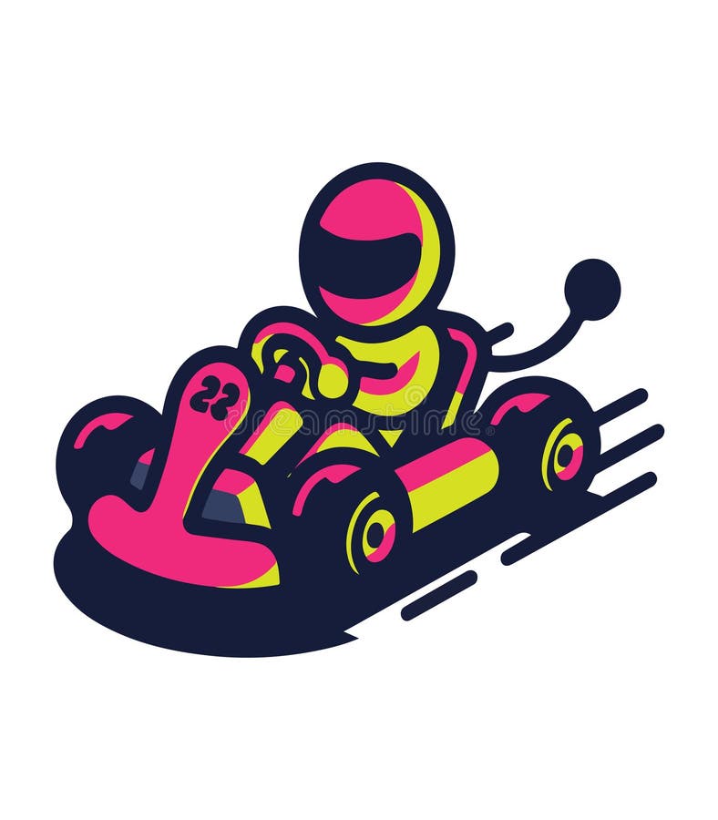 Simple Go-kart Vector Illustration Stock Vector - Illustration of ...