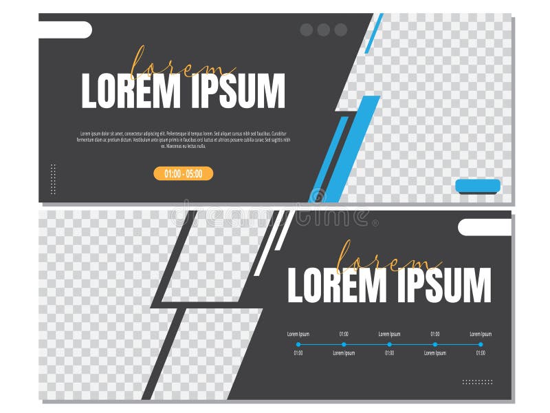 Big banner design template stock vector. Illustration of advertising ...