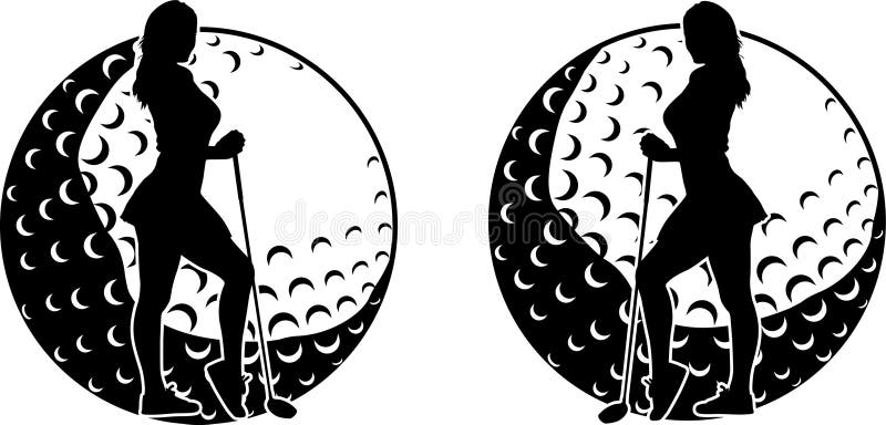 Golf Lady Ball, Golf Ball, Golf Player Files Stock Vector ...