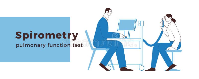 Spirometry. Pulmonary Function Test. Medical Specialist with Female ...