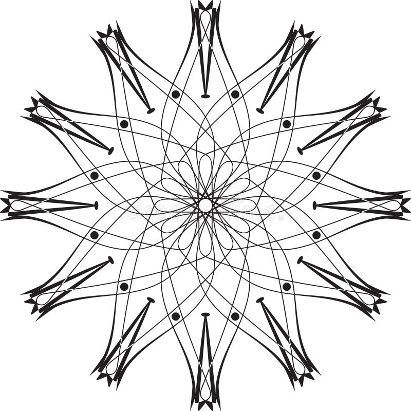 Flower Bloom Leaves Radial Patterns.hand Drawn Gold Foil Peony Flower ...